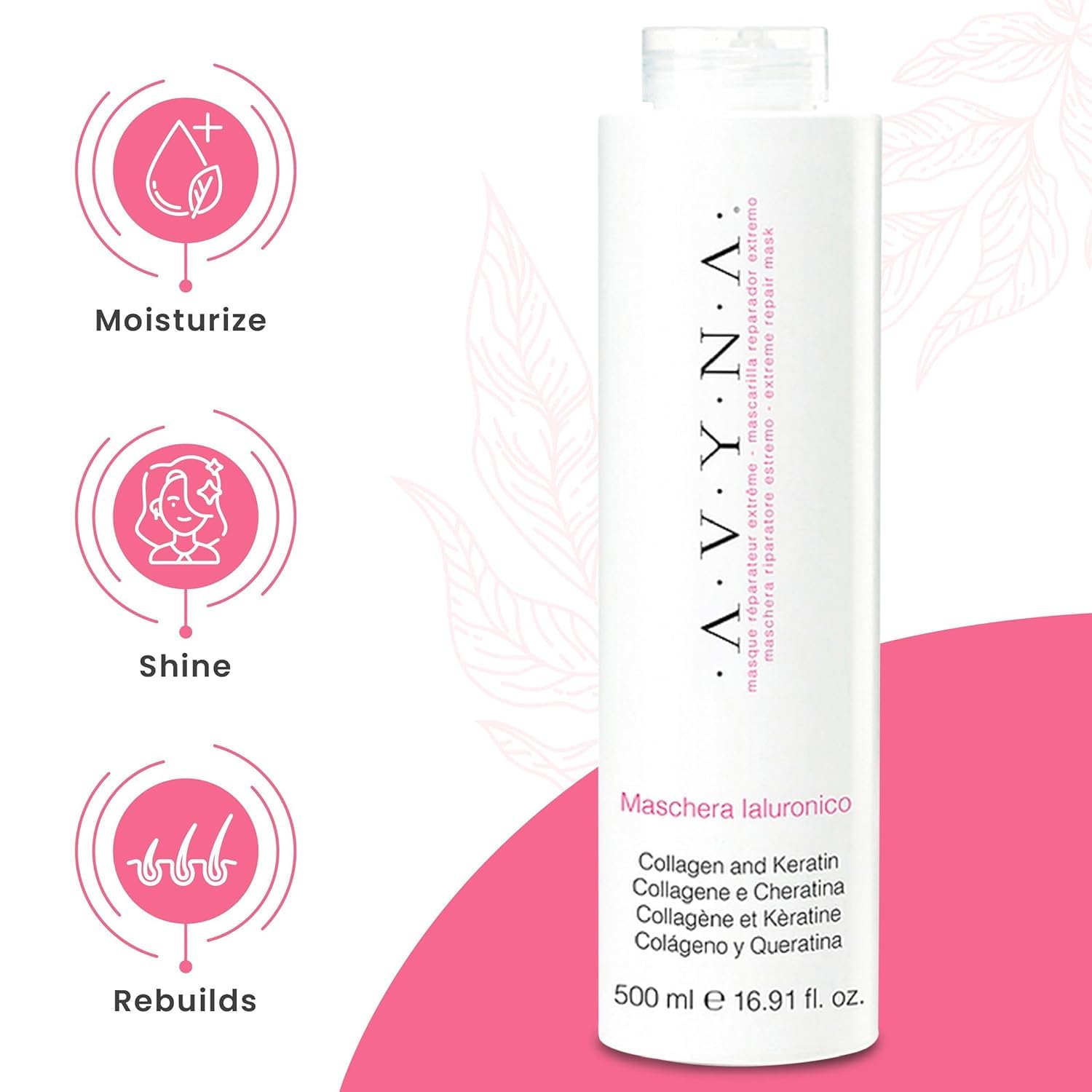 Maschera Acondicionador AVYNA Ialuronico 1000 ML – Meriti Cosmetics