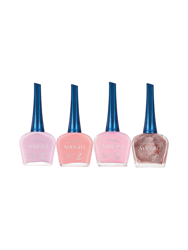 Kit 4 Masglo (Ilusión, Amable, Juguetona y Quisquillosa) – Meriti Cosmetics